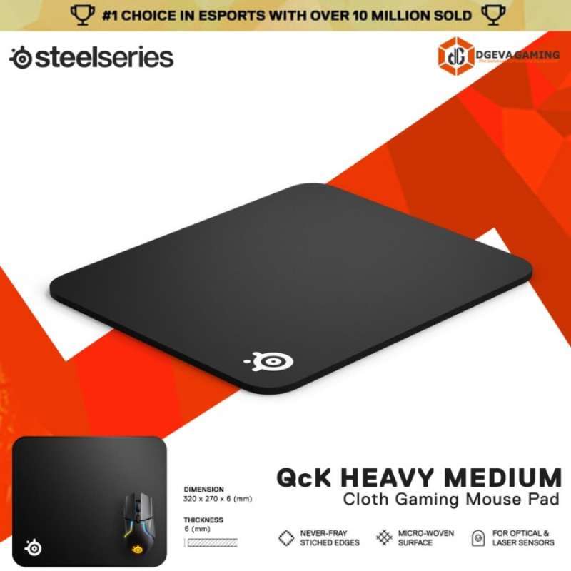 Promo Steelseries Qck Heavy Medium / Qck Mass Cloth Gaming Mousepad Diskon 10% di Seller Ghazlan ...