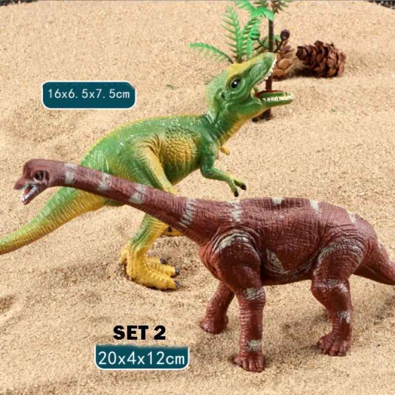 Jual Mainan Anak Dinosaurus Dino Action Figure Dinosaur Karet Trex ...