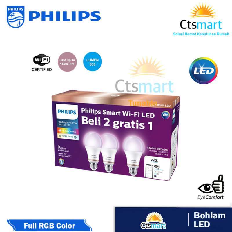 Jual Philips Lampu Smart Wifi Led 9 Watt Di Seller Ctsmart - Cengkareng ...
