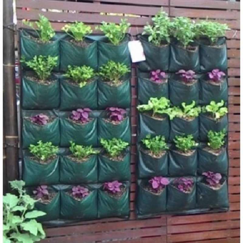 Jual Jual Wall Planter Bag Dinding 15 Kantong Easy Grow Awet & Tahan ...