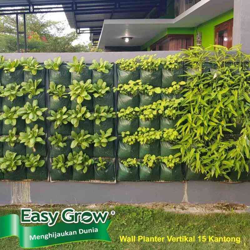 Jual Jual Wall Planter Bag Dinding 15 Kantong Easy Grow Awet & Tahan ...