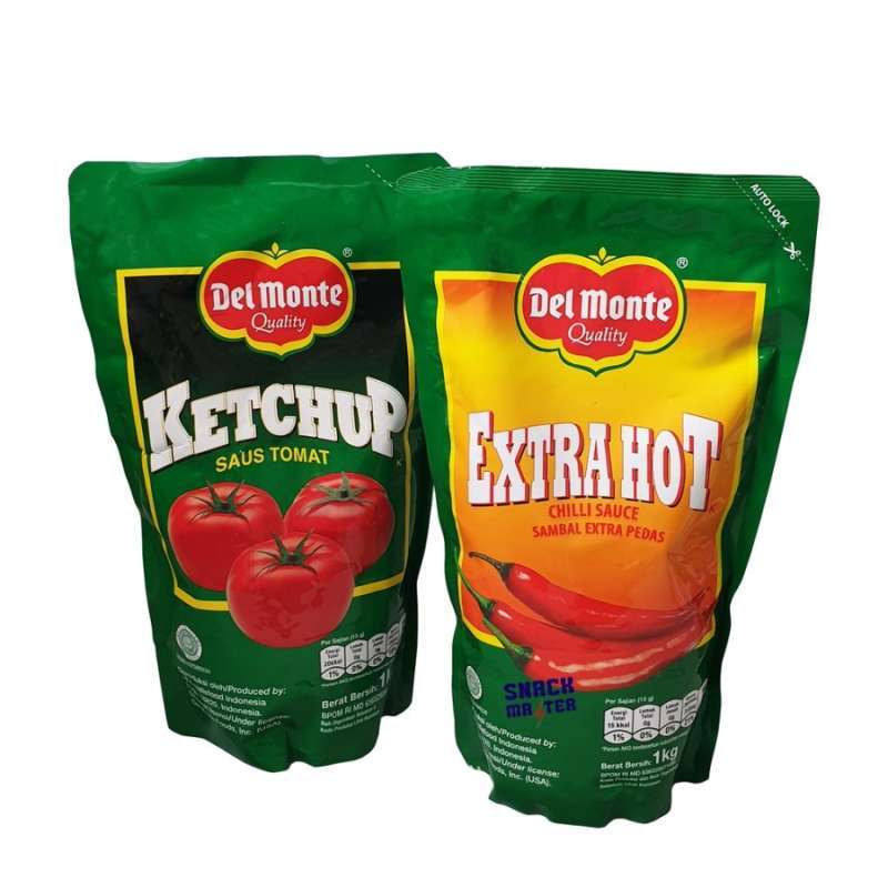 Promo DEL MONTE Extra Hot Chilli Sauce / Saus Tomato Ketchup 1Kg - Extra Hot Chili Diskon 20% di ...