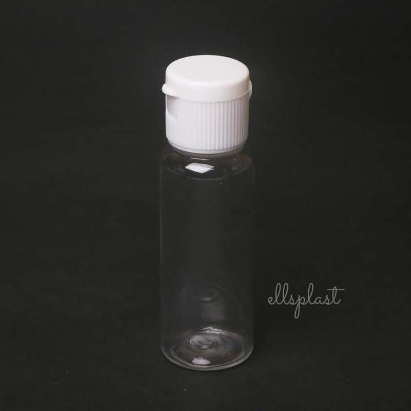 Jual BOTOL PET 20 ML NATURAL TUTUP FLIPTOP PUTIH / BOTOL FLIPTOP 20 ML ...