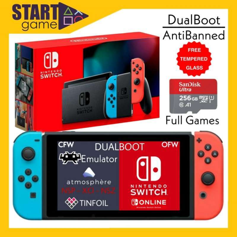 Jual Nintendo Switch V2 Neon Cfw 256Gb Full Games di Seller Play Child ...