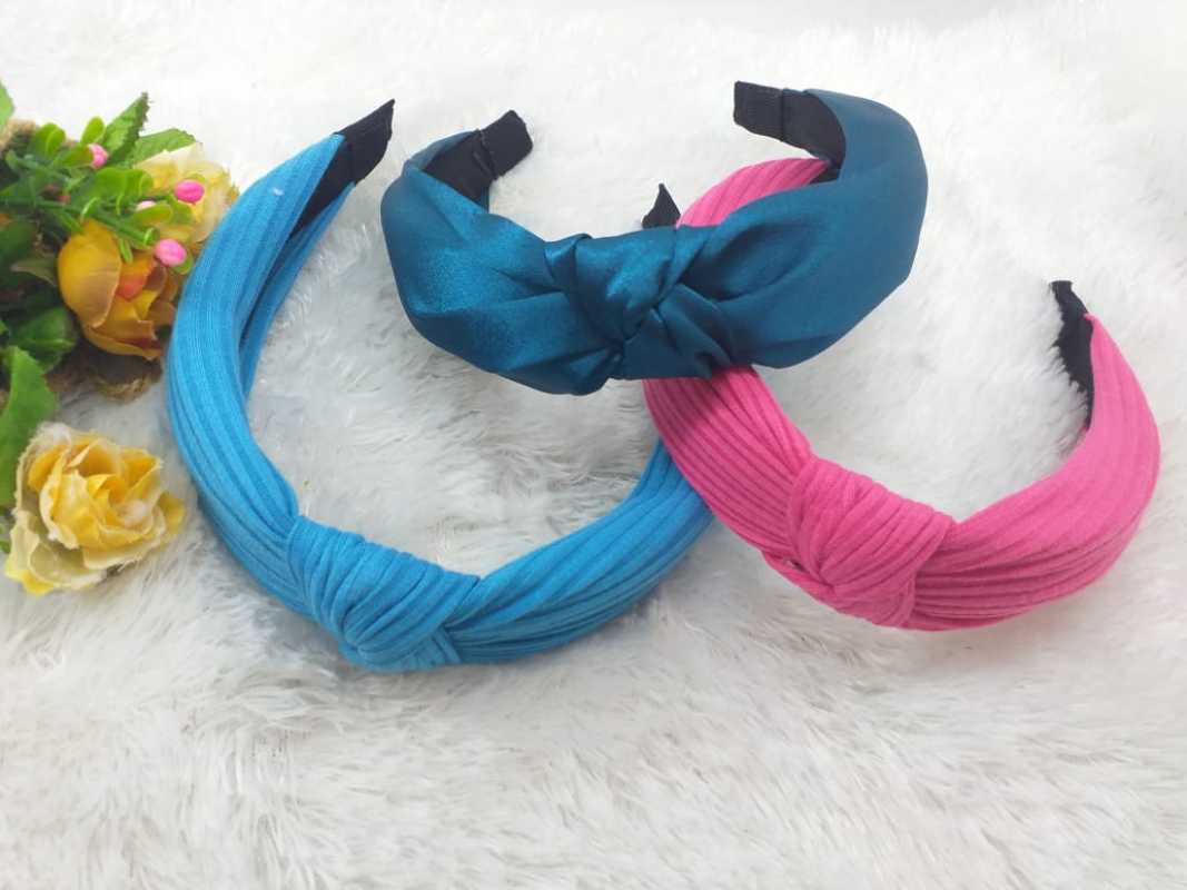 Promo Bando Simpul Kualitas Premium Model Korea Bando Wanita - Biru ...