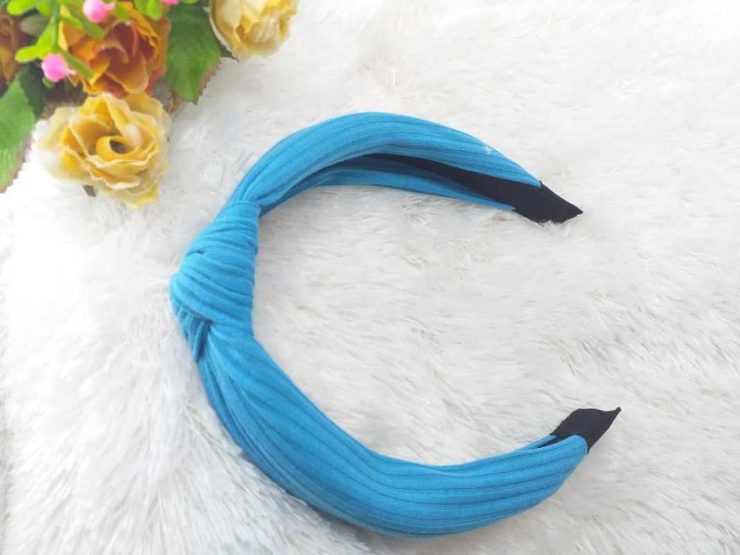 Promo Bando Simpul Kualitas Premium Model Korea Bando Wanita - Biru ...