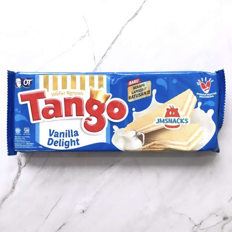 Jual Tango Wafer Vanilla [130 gr] di Seller JMSNACKS - Kebon Lega, Kota ...