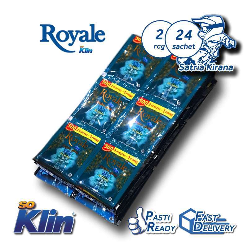 Promo Royale Blue Sapphire [2 Renceng] Biru Parfum So Klin Royal ...