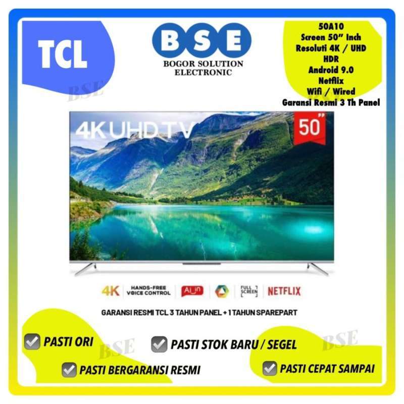 Jual Led Tv Android 50 Inch // Tcl Android Tv 4K 50a10 // Andorid Tcl ...