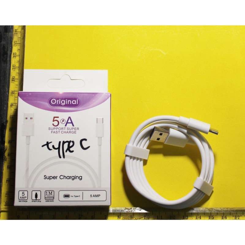 Jual CABLE USB KABEL DATA 5A ORIGINAL TYPE C + PP di Seller Techno ...
