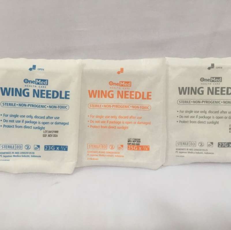 Jual Wing Needle Onemed / Wing Needle Scap Vein / Winged Sclap Vein Box ...