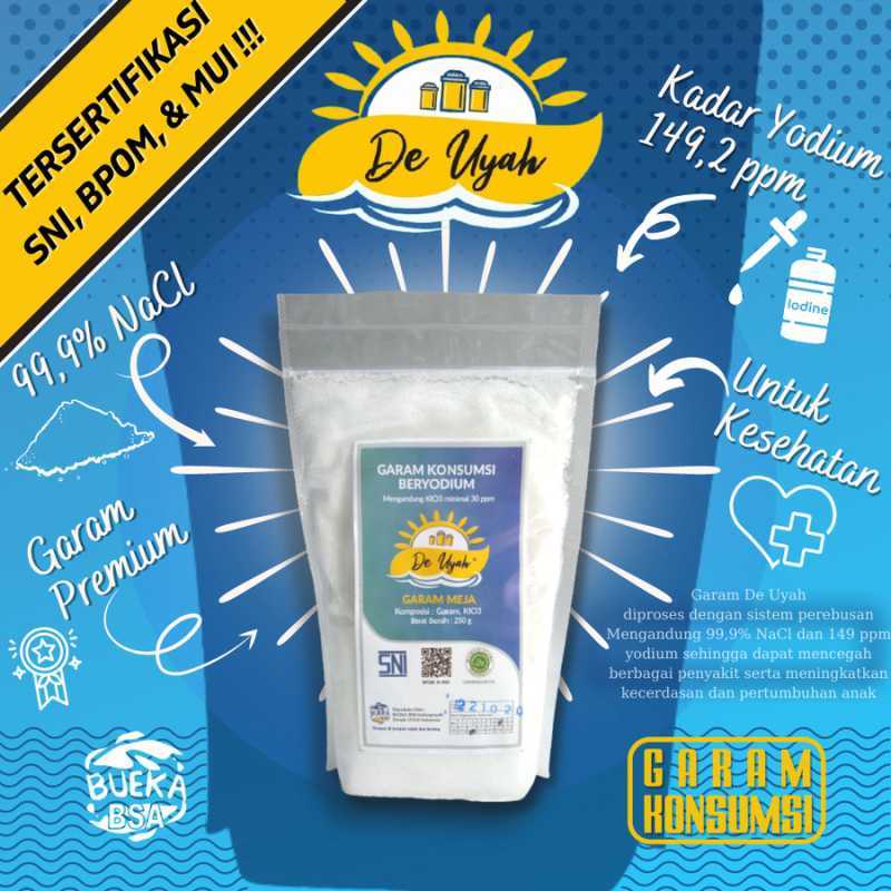 Jual Garam Bumbu Dapur Masak Yodium Sea Salt Industri Spa Premium De ...