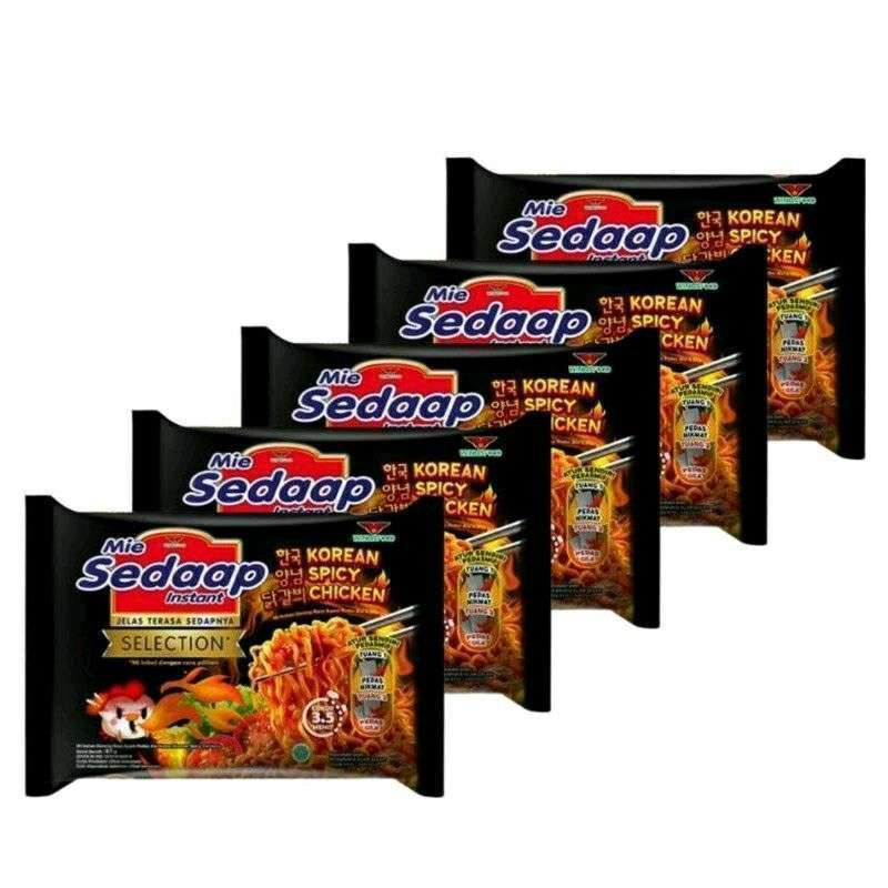 Promo Mie sedap korean Spicy Chicken Selection ( isi 5@ 87 gr) Diskon ...