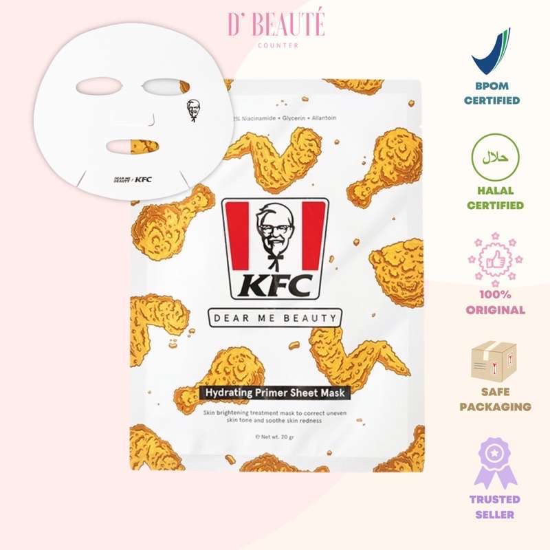 Promo Dear Me Beauty x KFC Primer Hydrating Sheet Mask Diskon 34% di ...