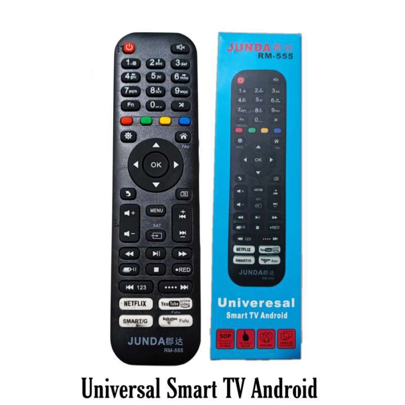 Promo REMOTE UNIVERSAL SMART TV LED ANDROID JUNDA RM 555 Diskon 29% di ...