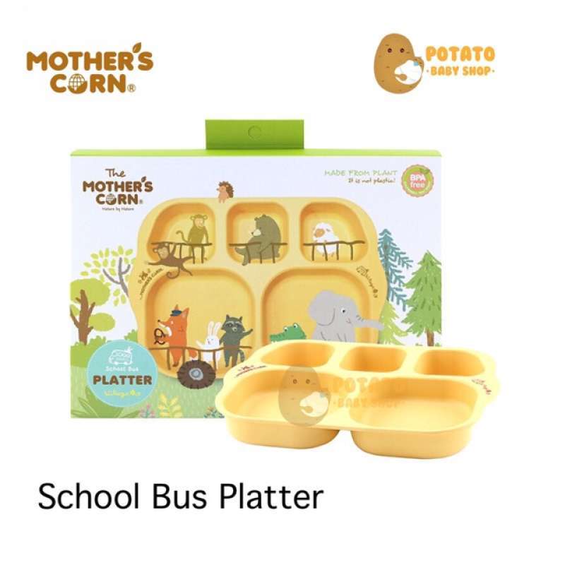 Jual Mother's Corn School Bus Platter - piring sekat anak motherscorn ...