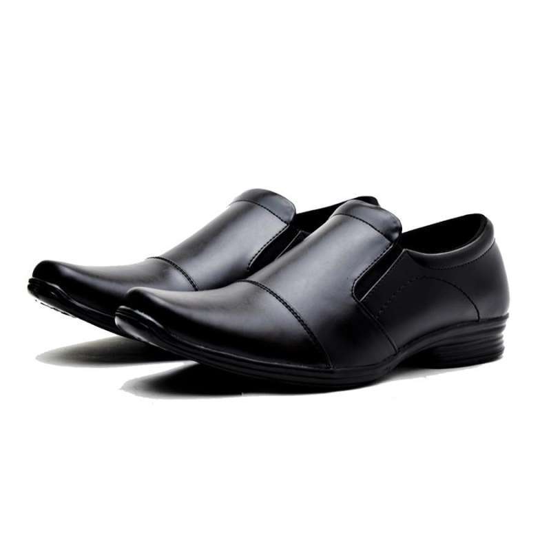 Jual Sepatu Kantor Pantofel Kerja Hitam Pria Kulit Berkualitas- GL 1 di ...