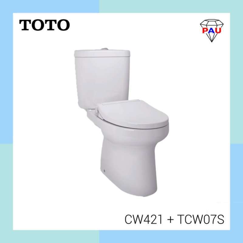 Jual Closet Kloset Duduk TOTO CW421 + TCW07S Dual Flush di Seller ...