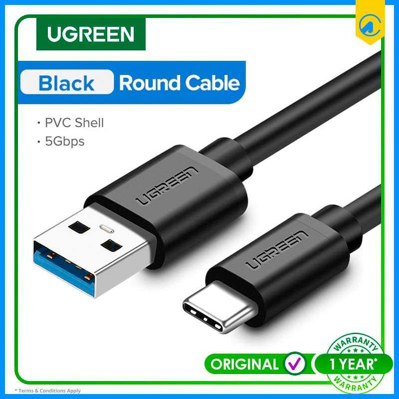 Jual Ugreen 20882 USB 3.0 to Type C cable 1meter 3A Nickle plating ...