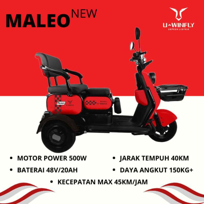 Jual Sepeda Listrik Roda Tiga Uwinfly Maleo New Garansi Resmi - Pink Di ...
