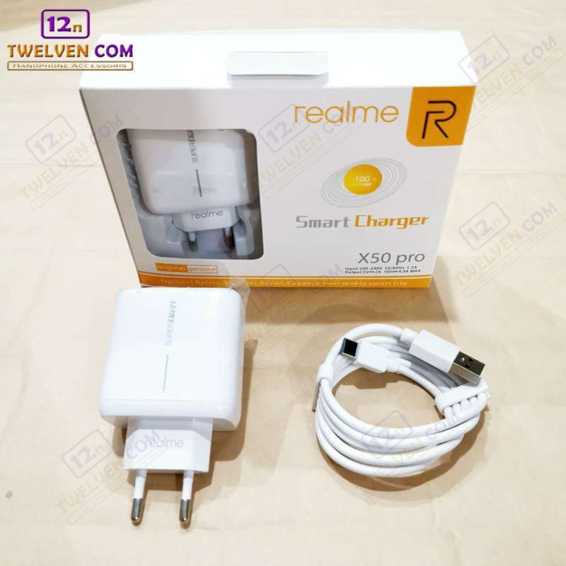 Promo Charger Fast Charging Realme X50 Pro - Port Tipe C / Tepsi - 6.5A ...