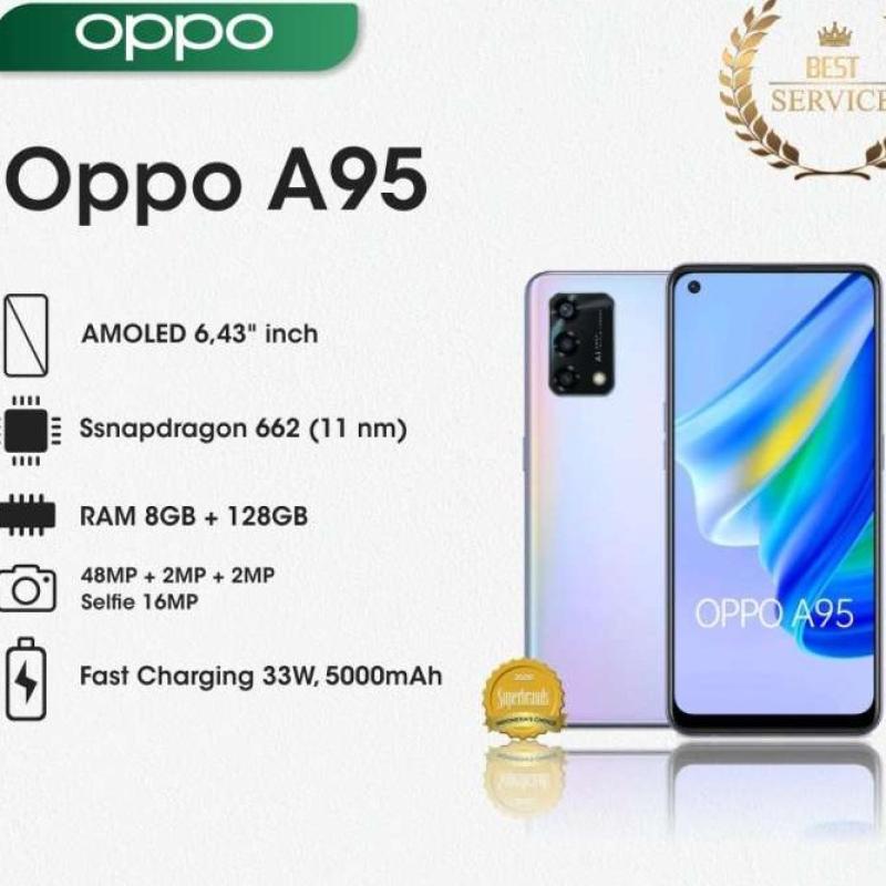 Jual OPPO A95 8GB/128GB [33W Flash Charge, 5000mAh Battery, NFC, 48MP ...