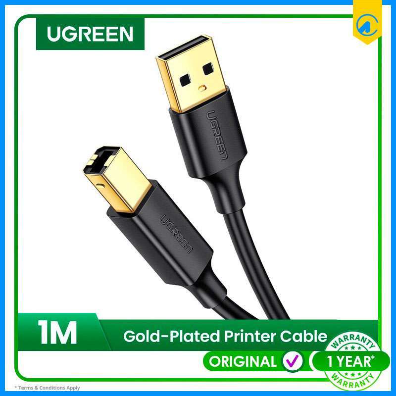Jual Ugreen 20846 USB2.0 to USB Type B Printer Cable 1meter Black di ...