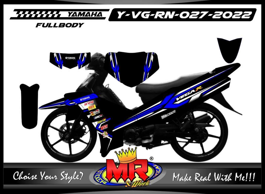 Promo Stiker Motor Yamaha Vega R New Fullbody Variasi Racing Decal ...