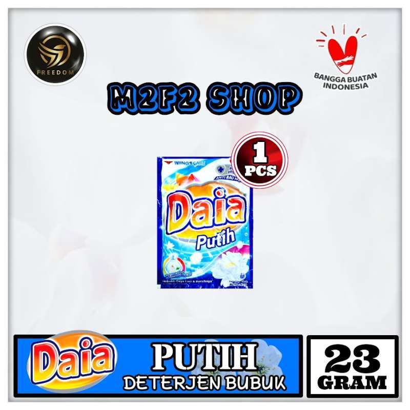 Promo Daia Putih Detergent Bubuk Sabun Cuci Baju Sachet - 23 Gr ...