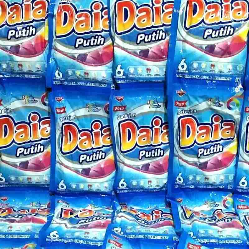 Promo Daia Putih Detergent Bubuk Sabun Cuci Baju Sachet - 23 Gr ...