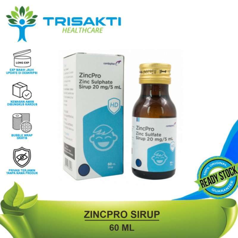 Promo ZINCPRO SIRUP 60 ML ORIGINAL OBAT PELENGKAP DIARE ANAK Diskon 22% ...