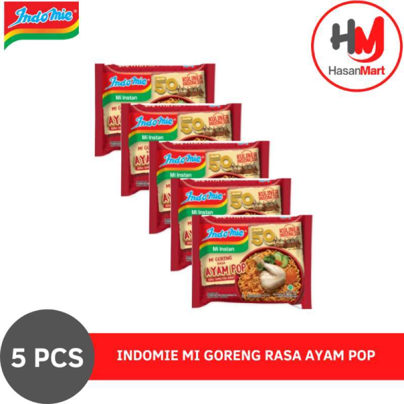 Jual Indomie Mie Goreng Rasa Ayam Pop (5 PCS) di Seller HASAN MART ...