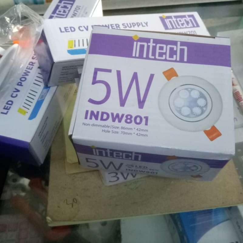Jual Downlight Halogen Led Spot Light Lampu Sorot Intech 5Watt di ...