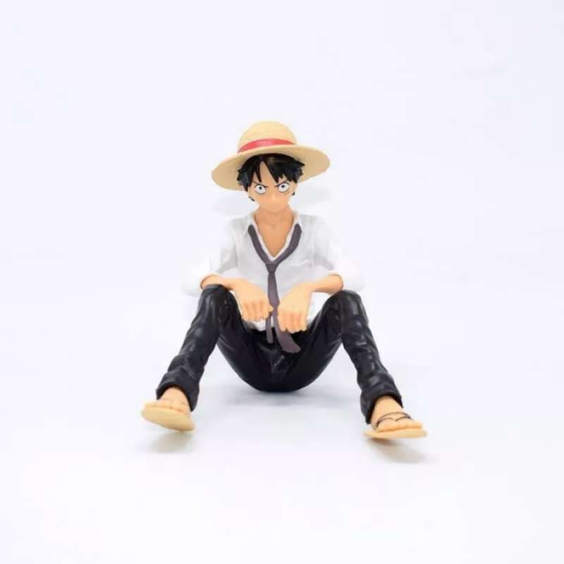Jual ONE PIECE MONKEY D LUFFY SITTING ANIME ACTION FIGURE di Seller ...