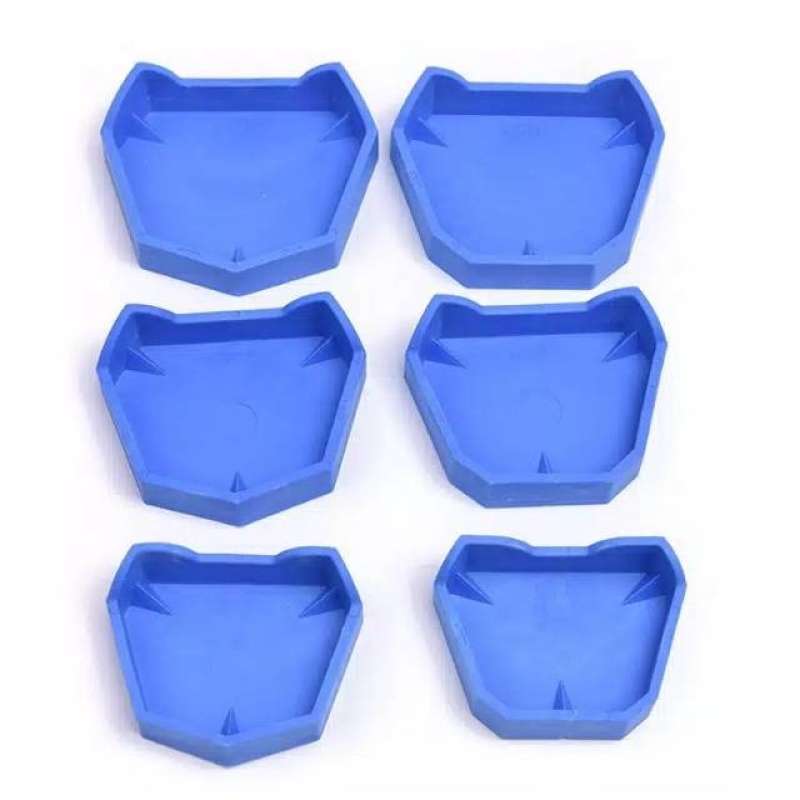 Promo 6 Pcs Cetakan Basis Model Gigi / Rubber Base Silicone / Cetakan Model Gigi Alas Cetak Gips ...