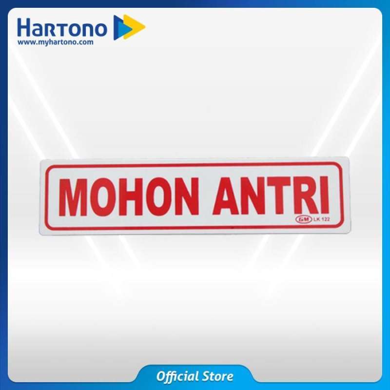 Jual GM LABEL SMALL MOHON ANTRI MOHONANTRI di Seller MyHartono Store ...