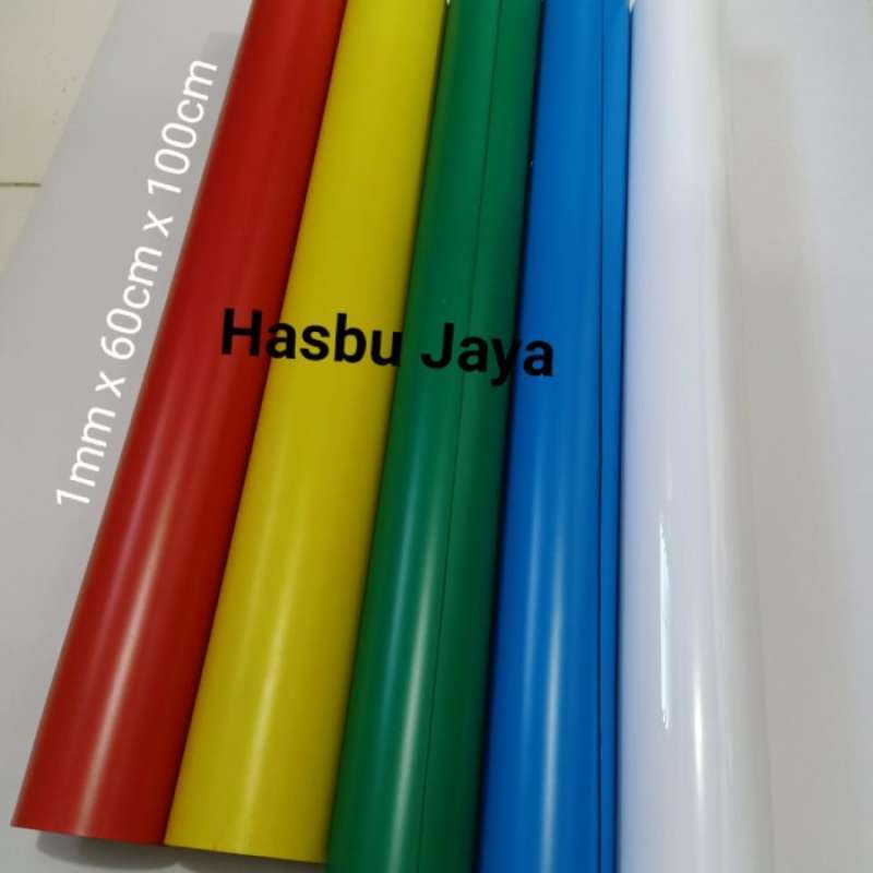 Jual Rubber Magnet Sheet Lembaran Warna Merah, Kuning, Hijau, Biru di ...