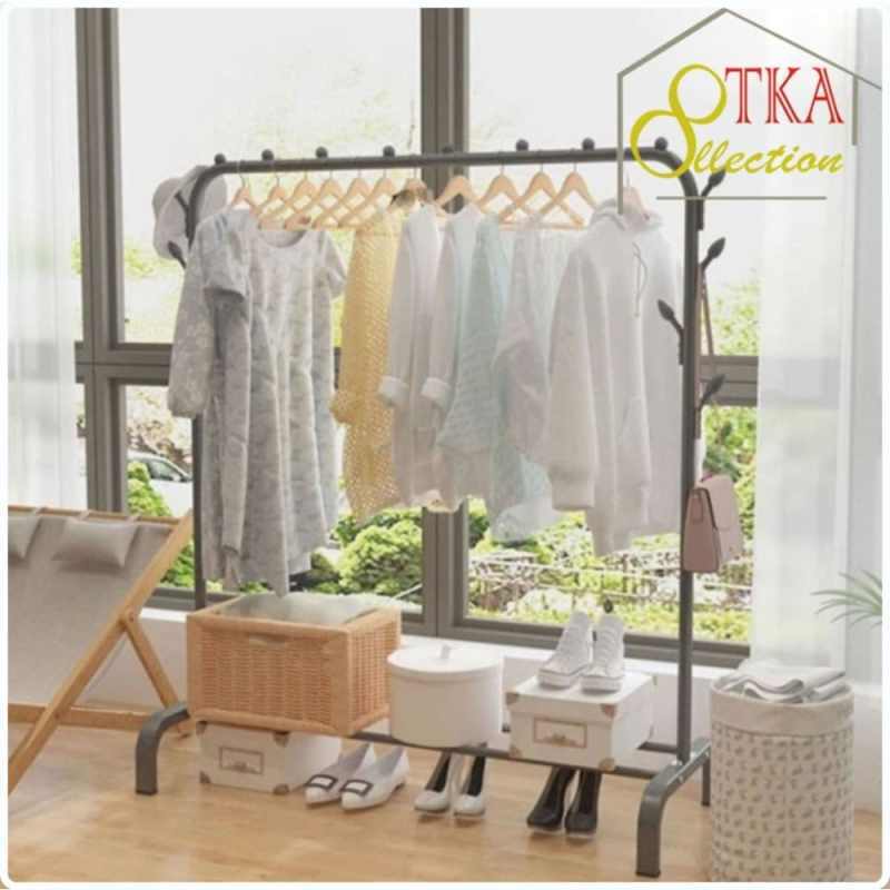 Jual Big Stand Hanger Single Pameran Gantungan Tempat Pakaian Topi ...
