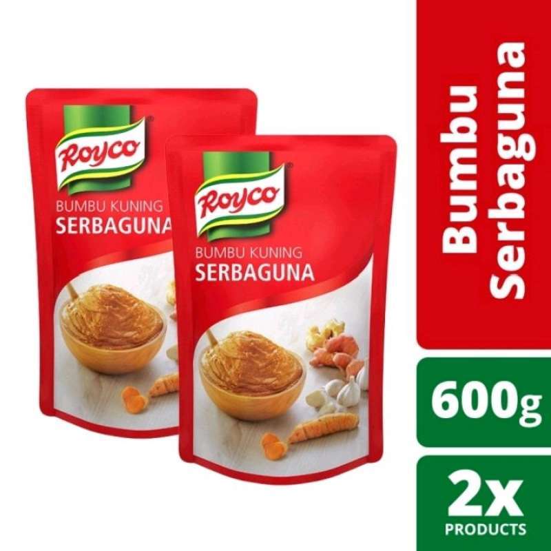 Jual Royco Bumbu Dasar Ayam Bumbu Kuning Ayam Serbaguna 600gr Twinpack ...
