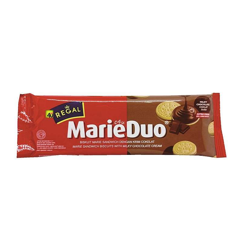 Promo Regal - Biskuit Marie Duo - 20gr Sachet - Milky Chocolate Diskon ...