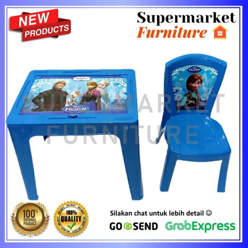 Jual MEJA BELAJAR PLASTIK ANAK NAPOLY SET LAPTOPTABLE MEJA DAN KURSI di ...