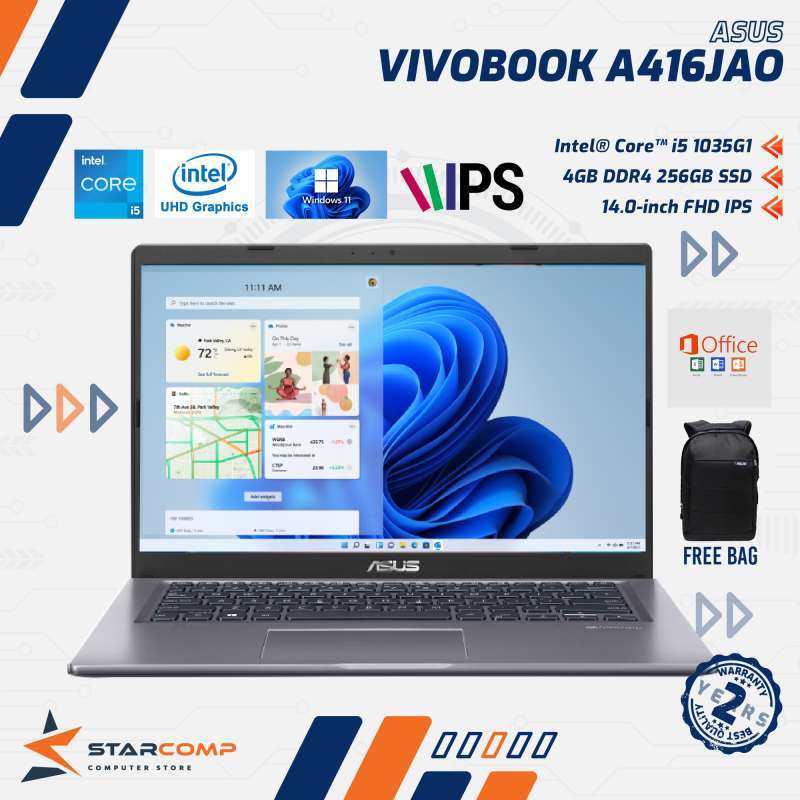 Jual Asus Vivobook A416JAO VIPS526 i5 1035G1 RAM 4GB SSD 256GB W11 OHS ...