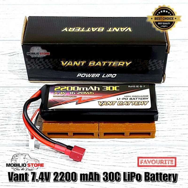 Jual Vant Battery 7.4V 2S 2200 Mah Lithium Polymer Lipo Baterai Soft ...