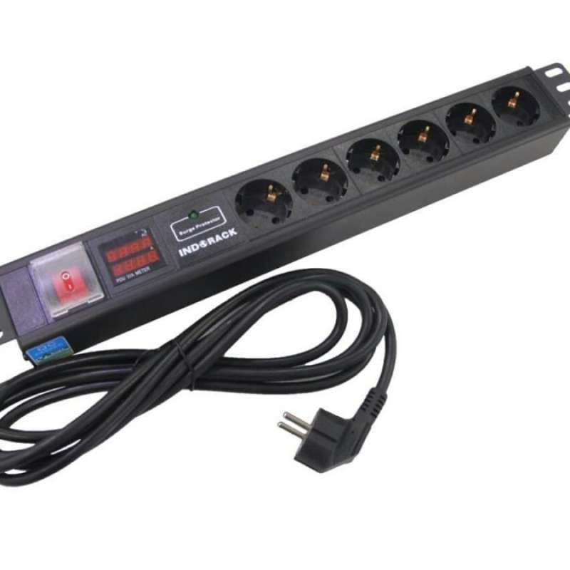 Jual Indorack Power Distribution Unit 6 Outlet PDU6GD Germany digital ...