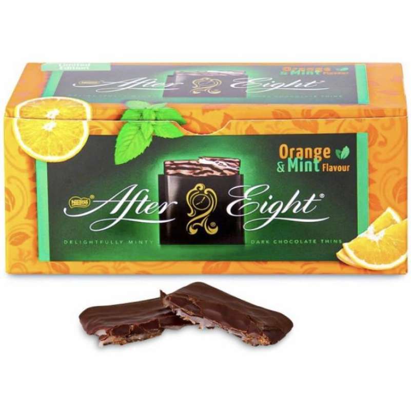 Jual NESTLE After Eight Orange & Mint Dark Chocolate Thins Isi 24 Pc ...