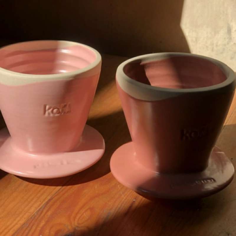 Promo Alat Seduh Kopi Manual KOKA DRIPPER PINK volume 6 Ceramic Dripper ...