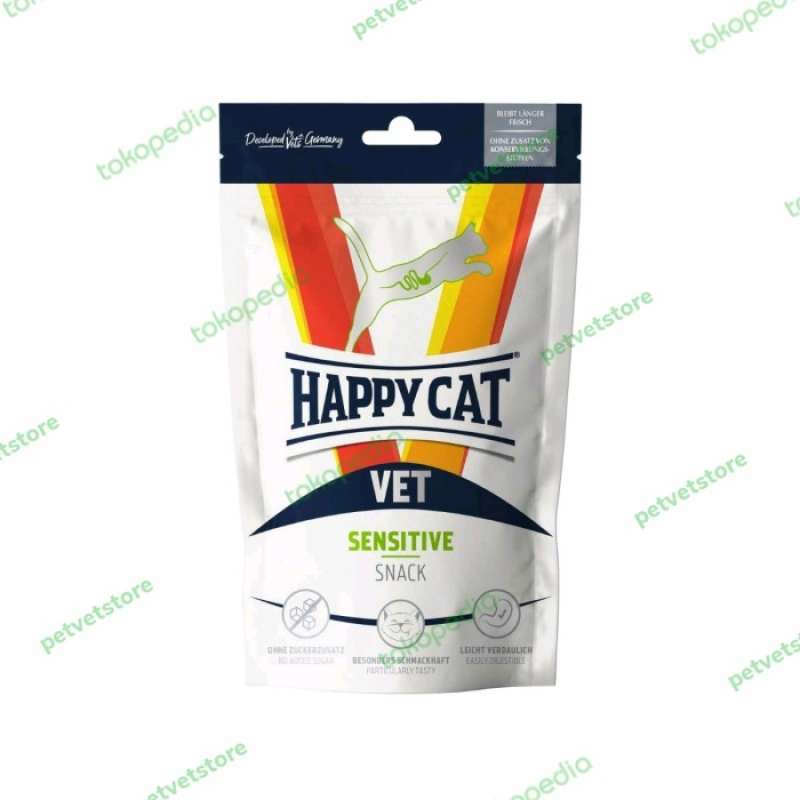Jual happy cat vet snack sensitivity - snack vet kucing problem kulit ...