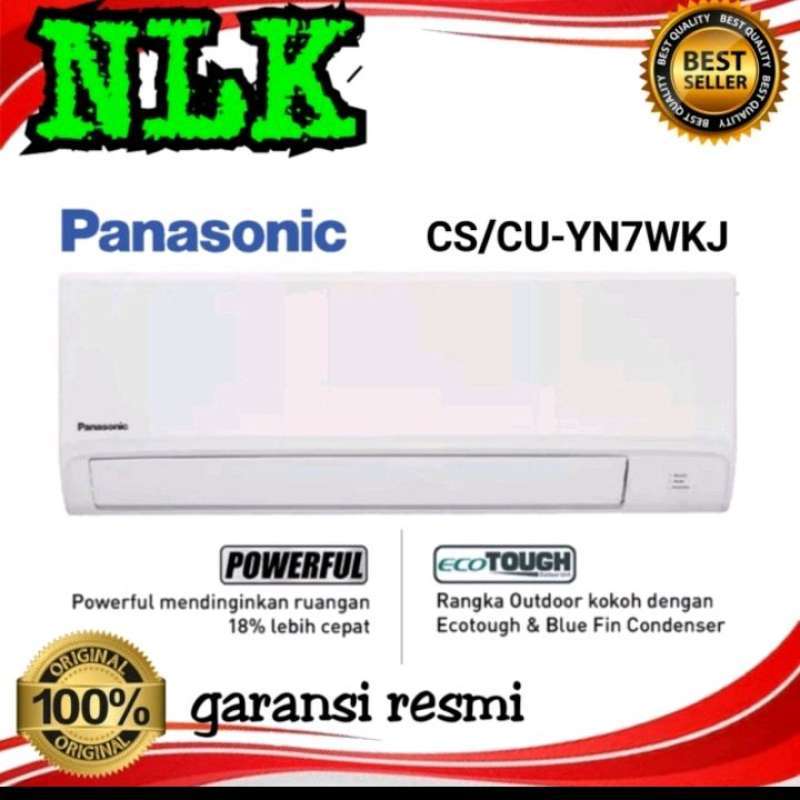 Jual AC PANASONIC 3/4 PK + PASANG INSTALASI CS/CU-YN WKJ FREON R32 di ...