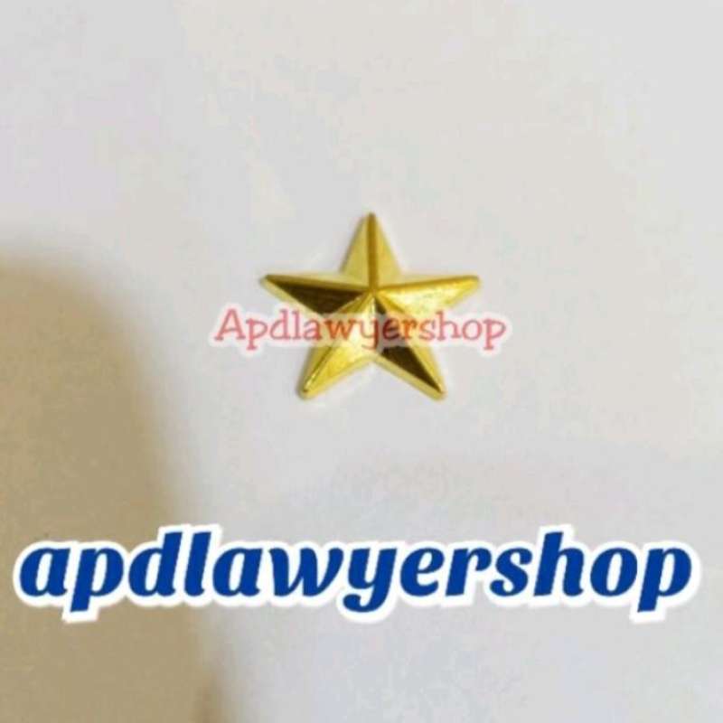 Jual Pin Bintang Pin Bintang 1.5 cm Polos Full Kuningan PREMIUM di ...
