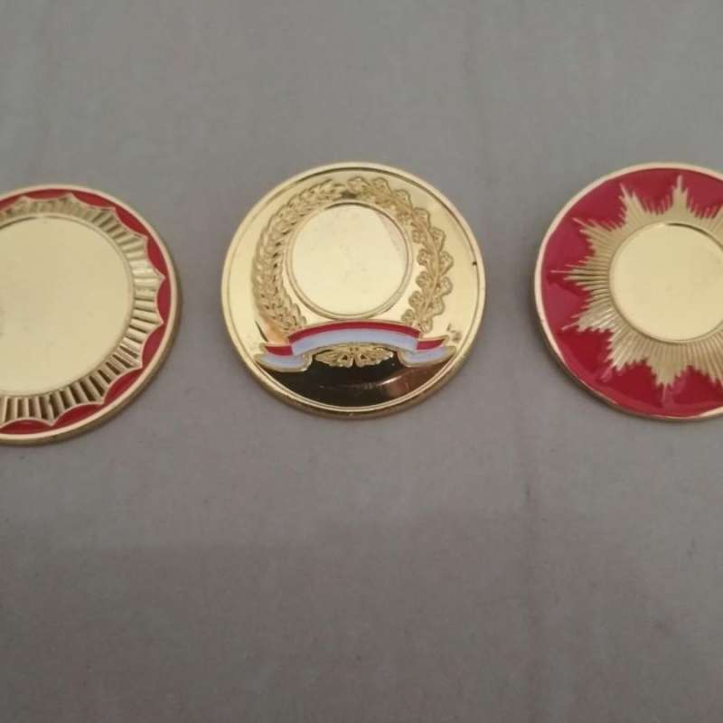 Jual Pin Polos Pin Polosan Pin Bulat Gerigi Padi Kapas Bintang 12 Polos ...